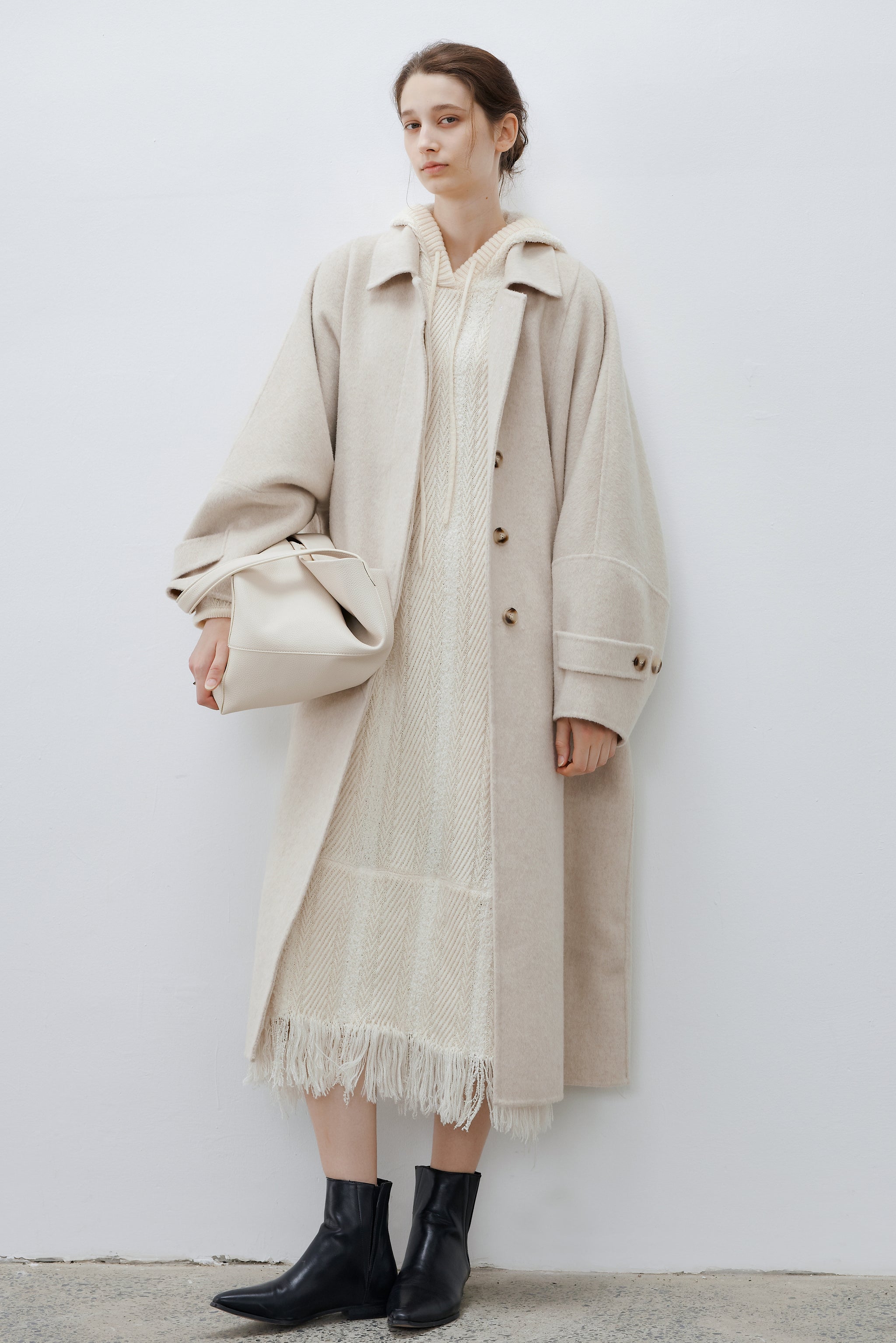 NATURAL DUSTY WARM COAT